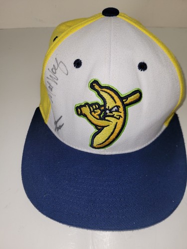 Savannah Bananas Zephyr Flex Fitted M Hat Cap Autographed Baseball ...
