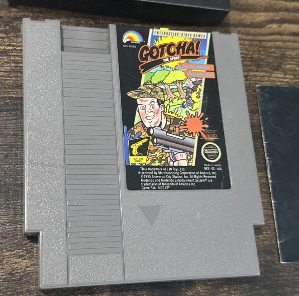 Gotcha - Original NES Nintendo Light Gun Game W/ Manual And Sleeve | eBay
