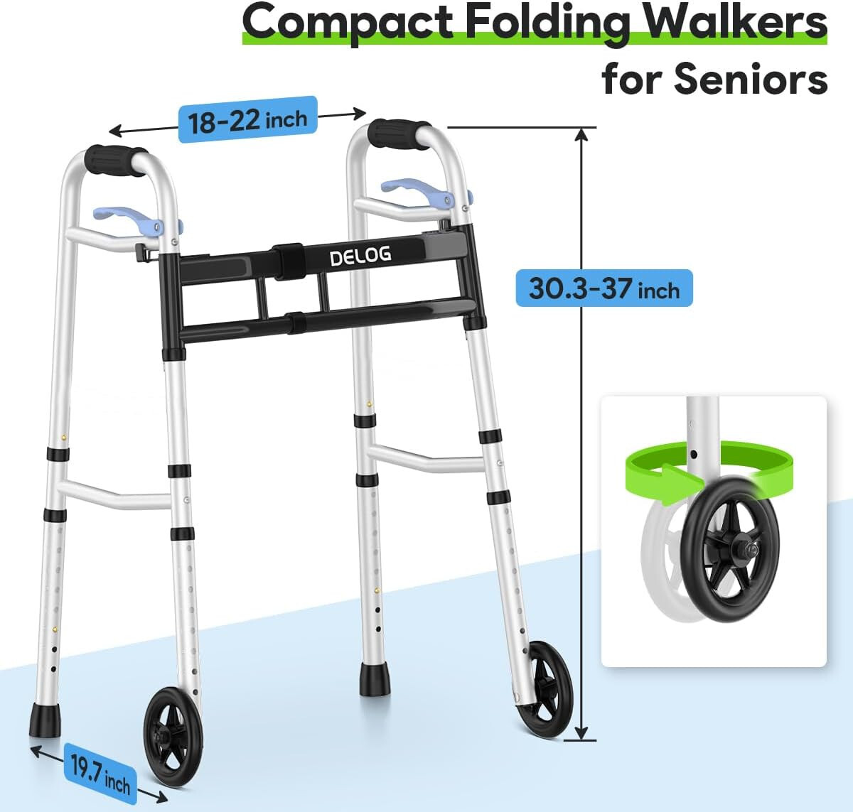 Narrow Walkers for Seniors, Small Walkers for Seniors Tight Spaces | eBay