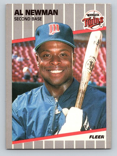 1989 Fleer Baseball Card Al Newman Minnesota Twins #122 | eBay