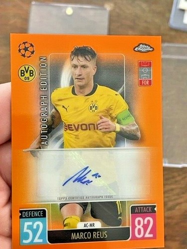 Match ATTAX UCL Chrome 2021/2022 # Marco Reus BVB # Autograph auto # 15 ...