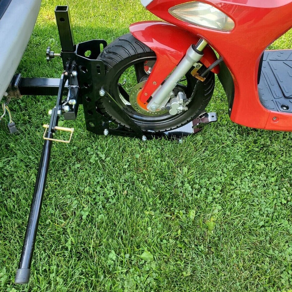 Motorcycle 2" Receiver Trailer Hitch Carrier Pull Behind Hauler Towing ...