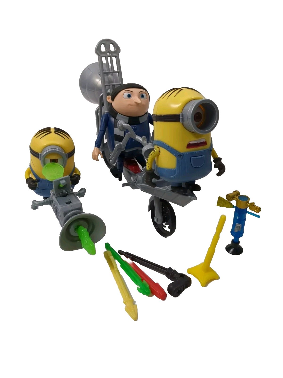 Minions THE RISE OF GRU Movie Moments PEDAL POWER GRU Action Figure Lot ...