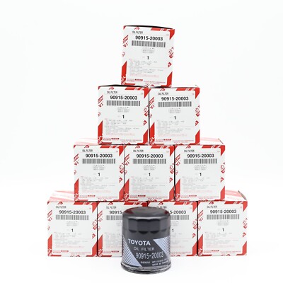 Toyota Genuine Denso Oil Filter Twin Element 10pcs set 90915-20003 | eBay
