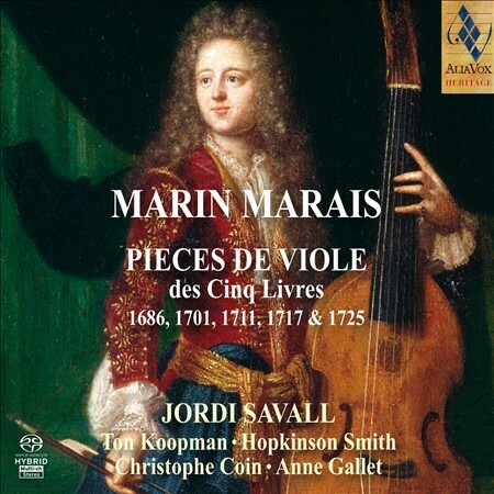 Marin Marais: Pieces De Viole Des Cinq Livres 1686, 1701, 1711, 1717 ...