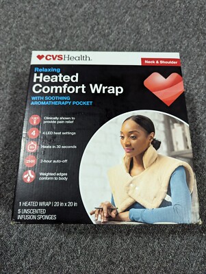 CVS HEALTH Heated comfort wrap 1 heated wrap 20x20 INCH Open Box | eBay