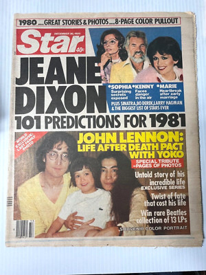 The STAR Tabloid Newspaper December 30 1980 John Lennon Jeane Dixon | eBay