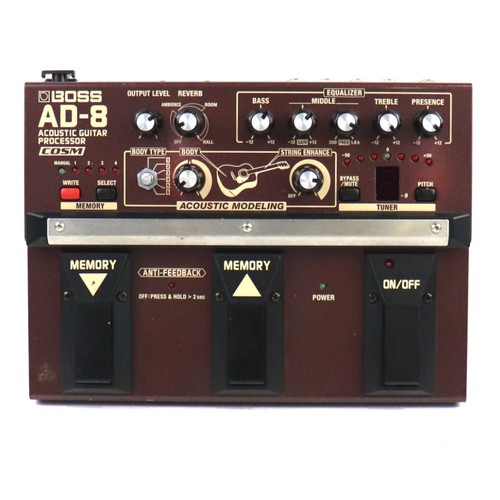 Used Acoustic Guitar Preamp Boss Ad-8 Effector Direct Box Di | eBay