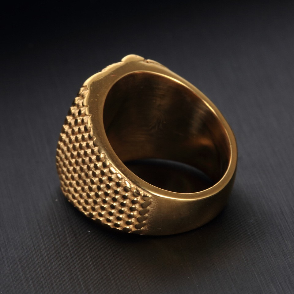 Vintage Star Compass Navigation Navy Ring Stainless Steel Men's Guide ...