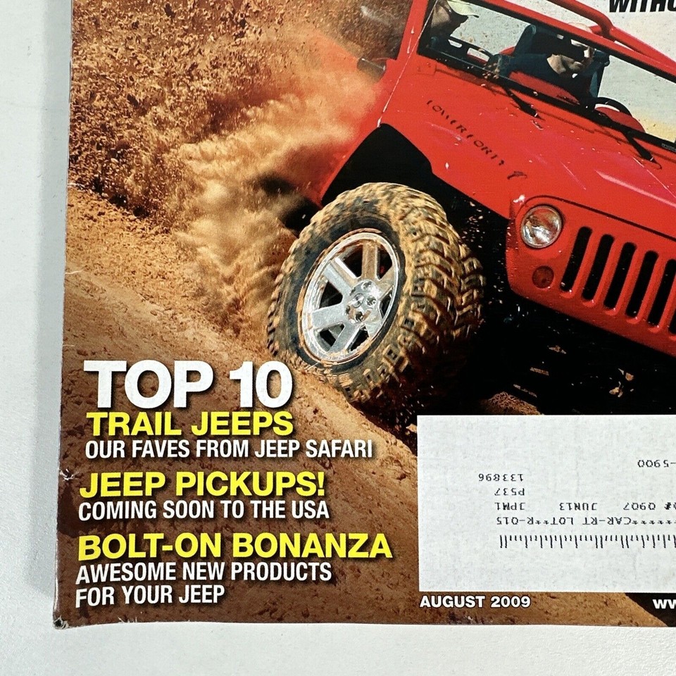 JP Magazine August 2009 Magazine Giant Jeep Tire Guide Top 10 Trail ...