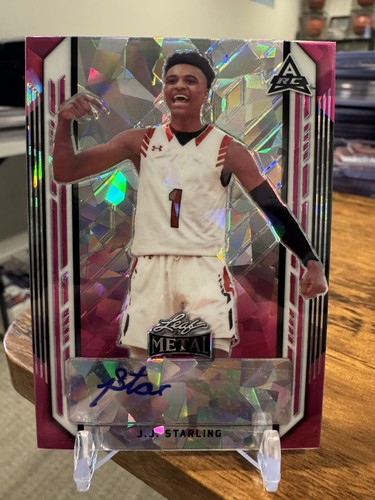 2021-22 LEAF METAL BASKETBALL JJ STARLING #/15 PROSPECT RC AUTO 2026 ...