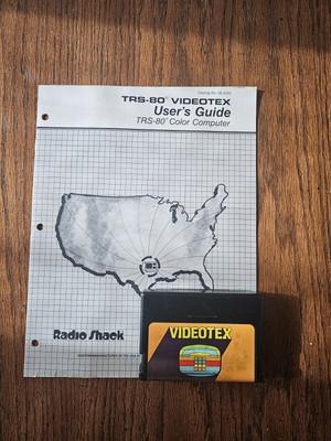 TRS-80 Videotex Radio Shack Tandy Color Computer CoCo cartridge User ...