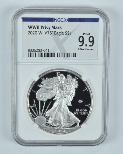 2020-W American Silver Eagle V75 Privy Mark Proof 9.9 UCAM NGC X NGCX ...