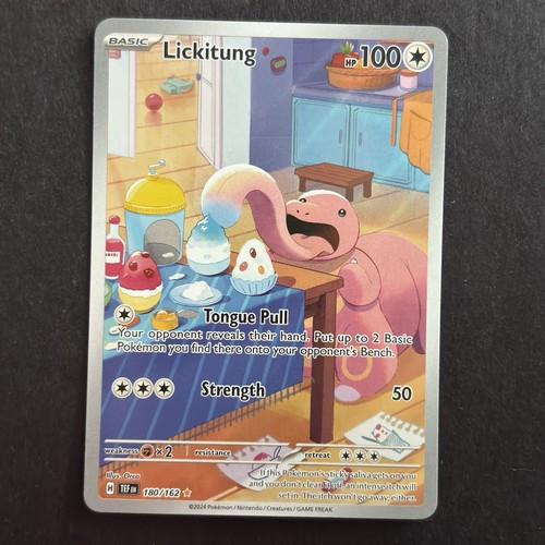 NM-Mint Lickitung - 180/162 - Illustration Rare Pokemon Temporal Forces ...