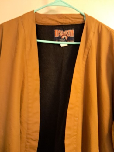 Vtg. DULUTH TRADING CO. Robe Mens 2XL Canvas Fire Hose Fleece-Lined No ...