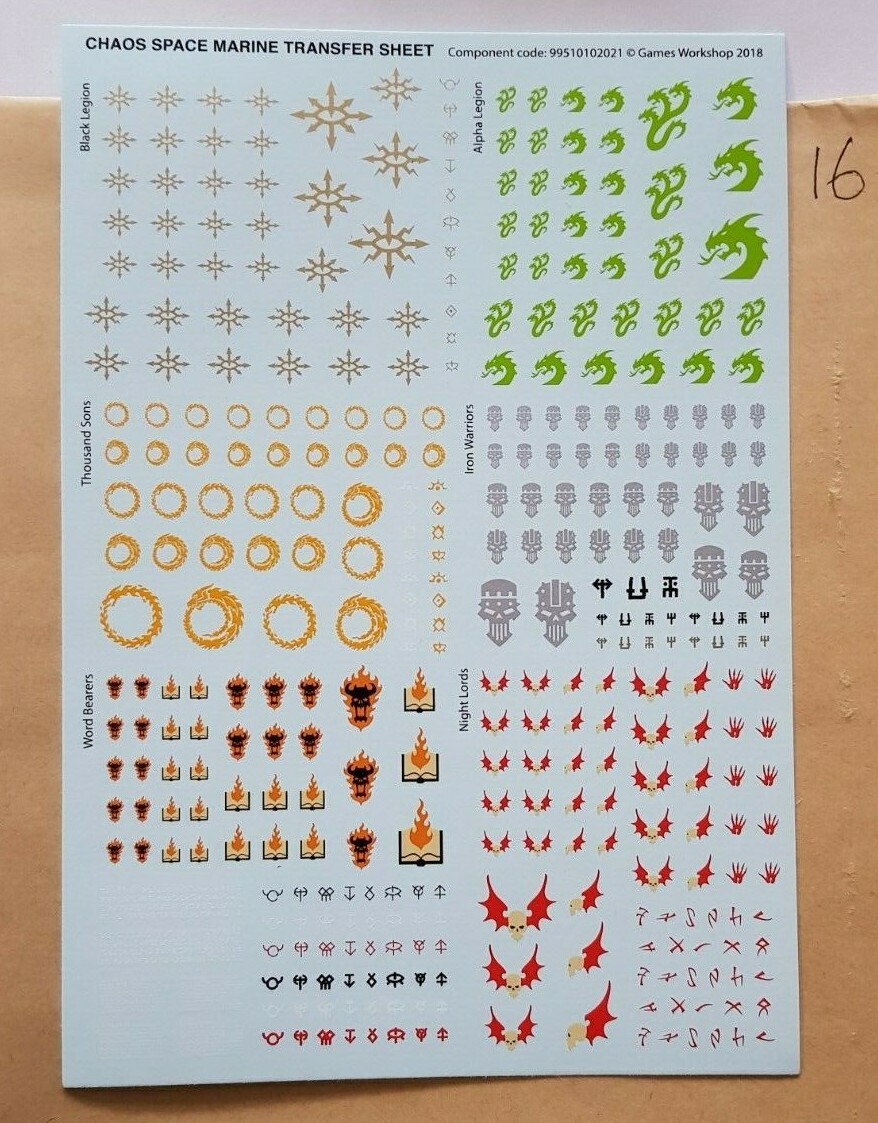 Epic Warhammer 40K Chaos Space Marines Miniatures Chaos Space Marines ...