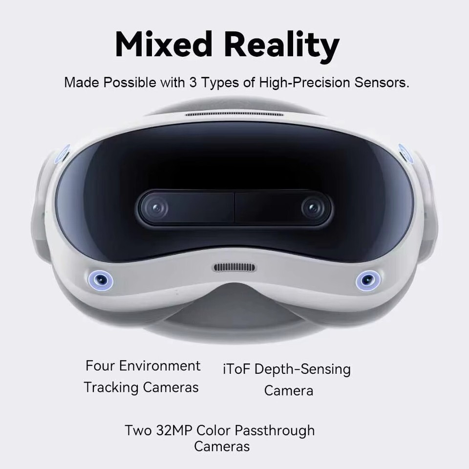 PICO 4 Ultra 4K MR VR Streaming Game Glasses ALL-IN-ONE Virtual Reality Headset | eBay