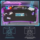 Extra Large Gaming Desk PC Computer Table Workstation RGB w/ Monitor ...