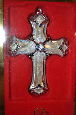 Cross Silver Plated Lenox Holiday Ornament MINT NIB | eBay