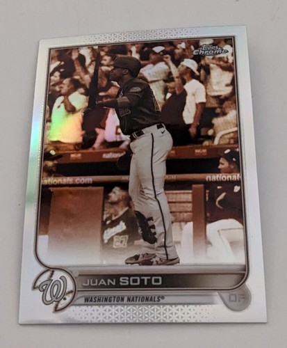 2022 Topps Chrome Juan Soto #129 Sepia Refractor RARE Nationals Padres ...