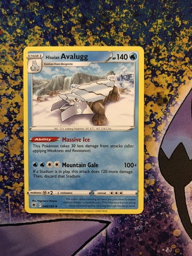 Hisuian Avalugg 048/189 Rare Astral Radiance Pokemon Card Near Mint | eBay
