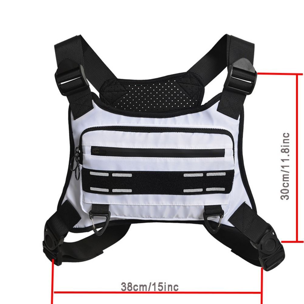 Water Resistant Sports Chest Bag Adjustable Running Front Chest Pack ...