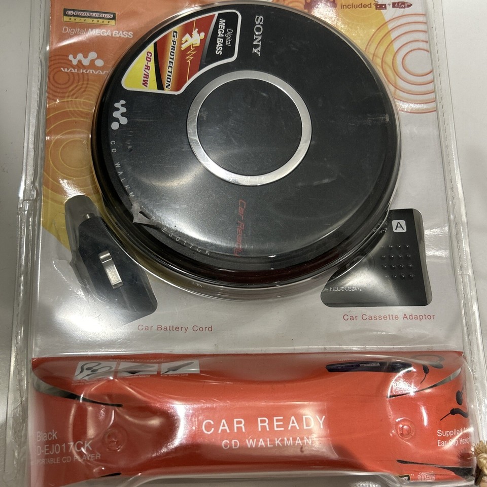 New Open Box SONY Digital MegaBass Walkman CD Player Car Kit in Black ...
