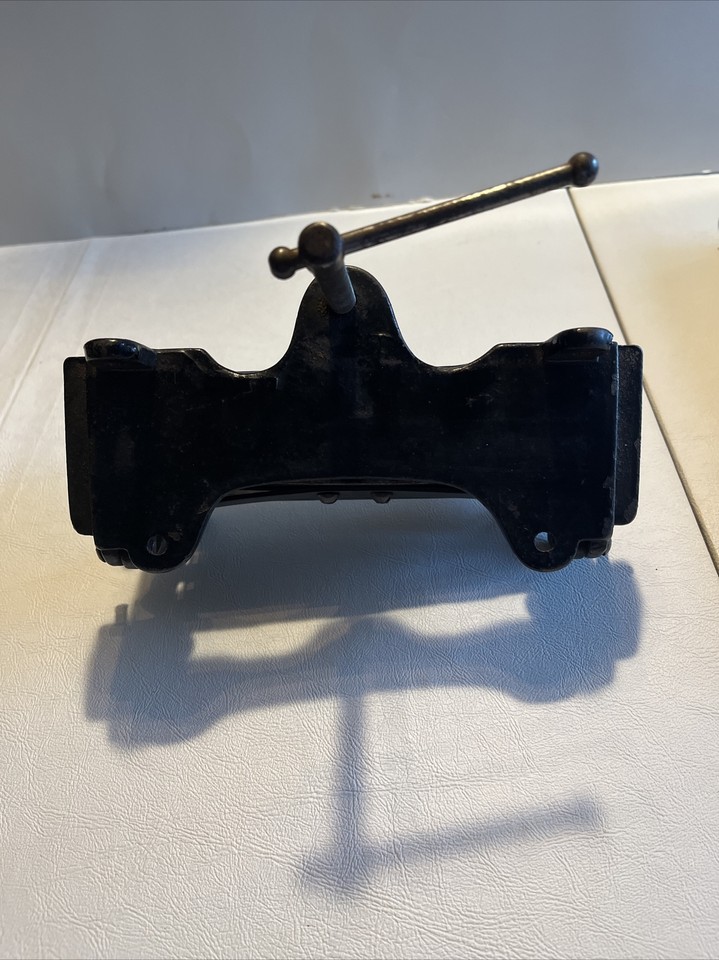 VTG Antique Cast Iron Metal Leather Cutter Skiver Splitter Leather Tool ...