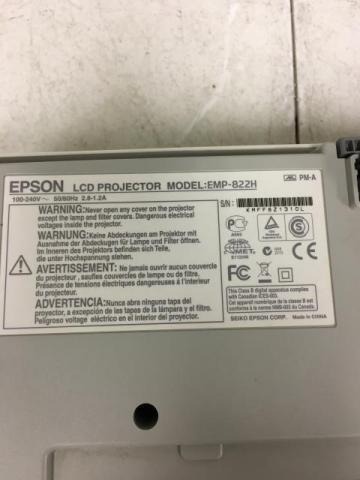 EPSON Powerlite 822+ EMP-822H LCD Multimedia Video Projector Lamp Hours ...