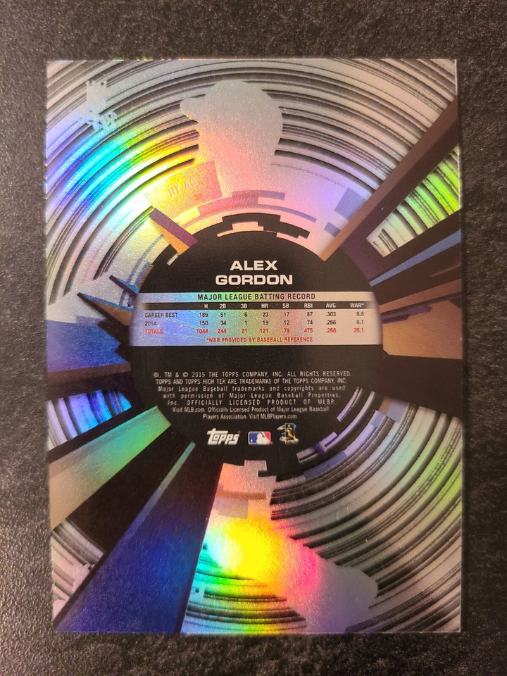 Alex Gordon 2015 Topps High Tek Spiral #HTAG Kansas City Royals | eBay