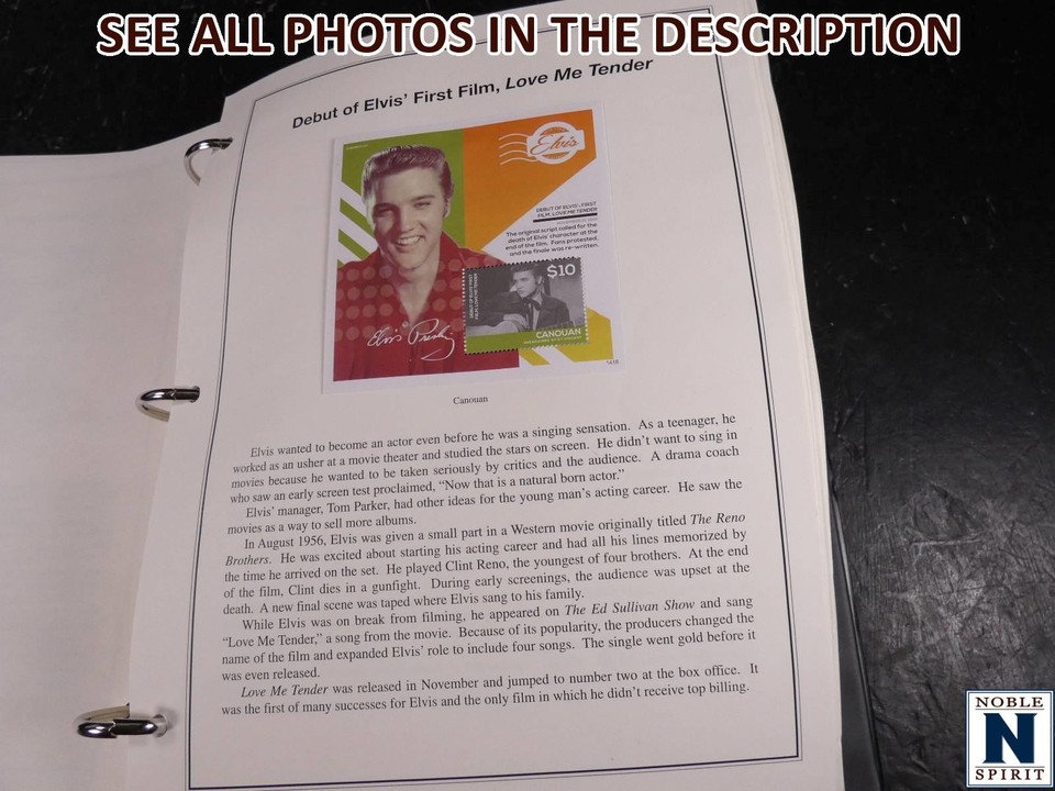 NobleSpirit (DH) PACKED Elvis Presley Mystic Stamp Album Mini-Souvenir ...