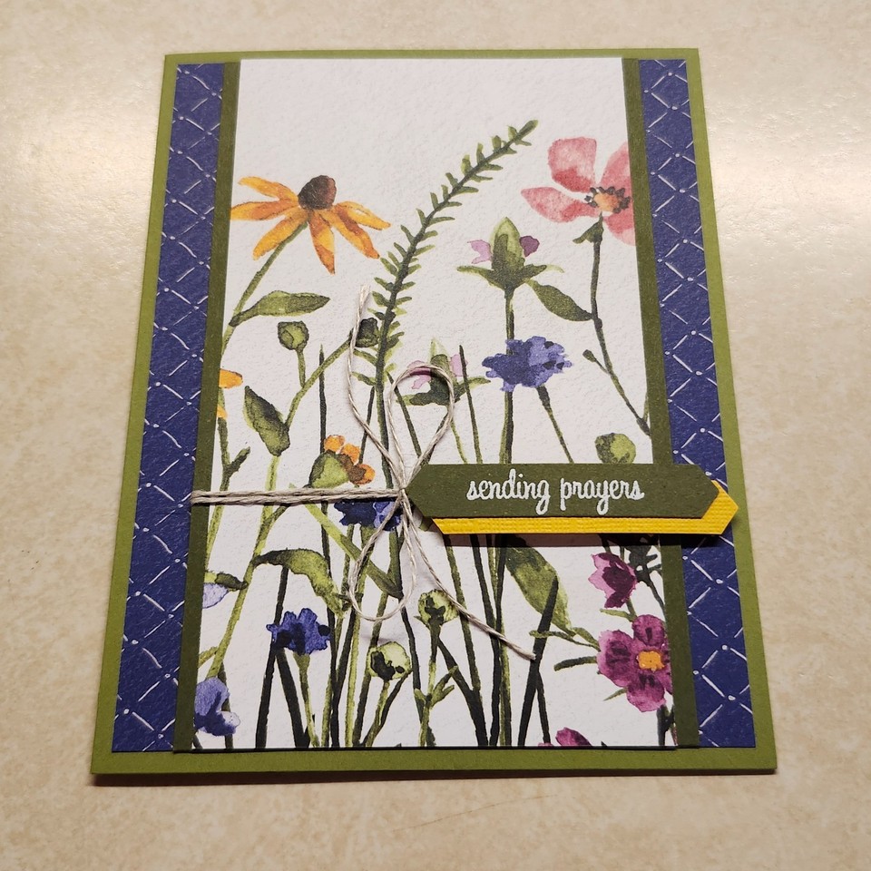 Stampin Up DAINTY FLOWERS * SENDING PRAYERS * Card KIT, Makes 4- VERY ...