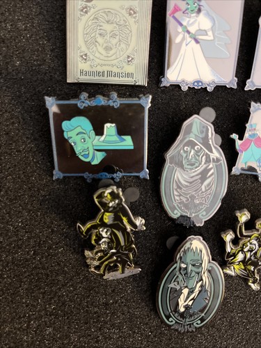 DISNEY PIN LOT AUTHENTIC KEEP OR TRADE HAUNTED MANSION LEOTA GHOSTS AXE ...