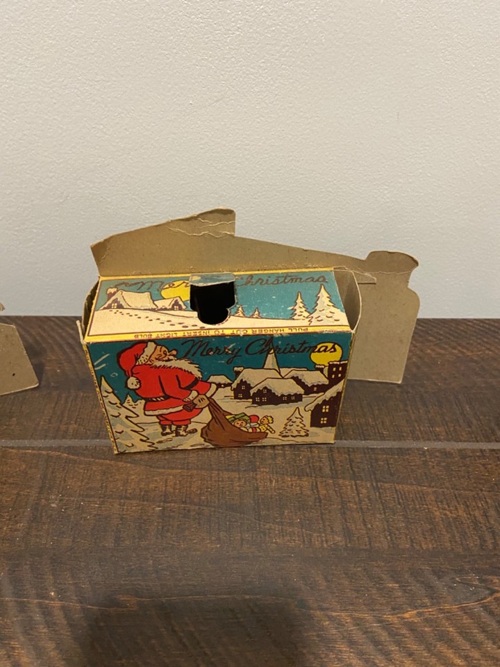 Vintage 1940's Cardboard Christmas Candy Gift Boxes Lot of 6 | eBay