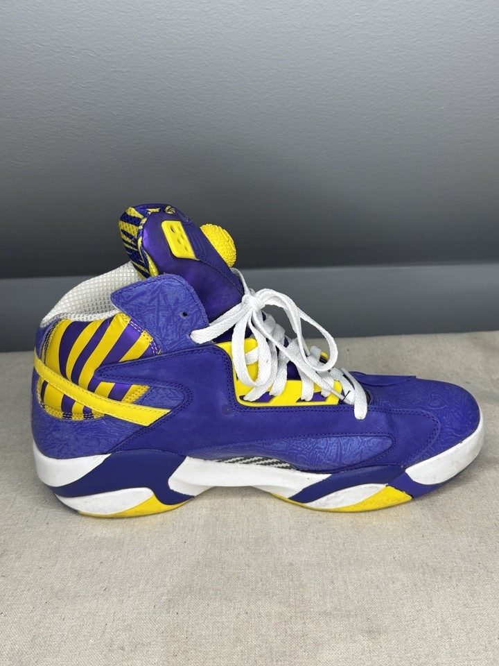 Reebok Pump Shaq Attaq LSU Shoes Men’s Size 13 Purple Yellow Tigers | eBay