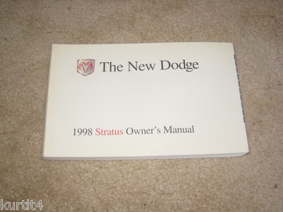 1998 Dodge Stratus owners manual book literature | eBay