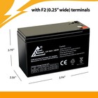 2pk_12V 9Ah Battery for APC BACK-UPS XS1500 RBC109 PS-1290 RBC Smart ...