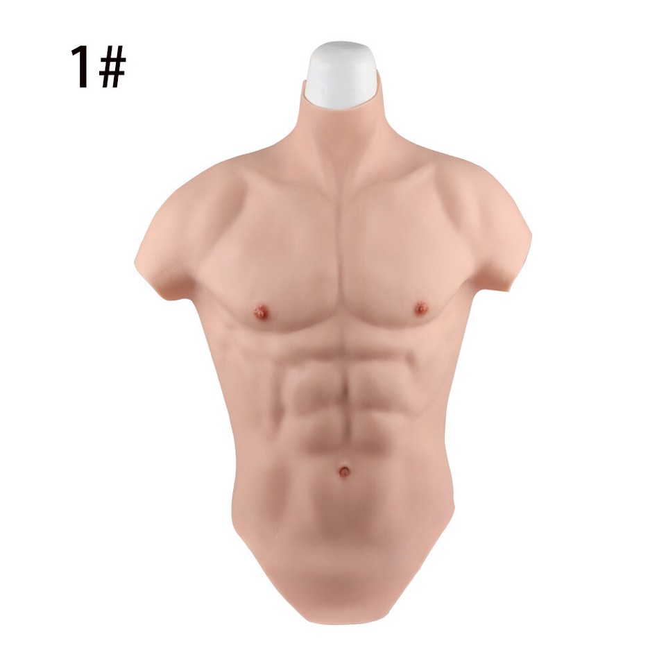 Fake Muscle Costume Men Chests Silicone Breasts for Cosplay Simulation ...