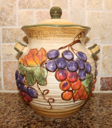Certified International TUSCANY Pamela Gladding 9½" Cookie Jar ...