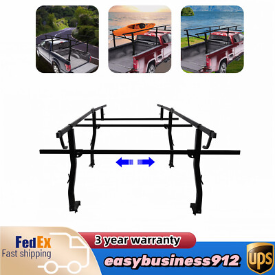 Premium Heavy-Duty Black Ladder Racks Adjustable for Pickup Truck ...