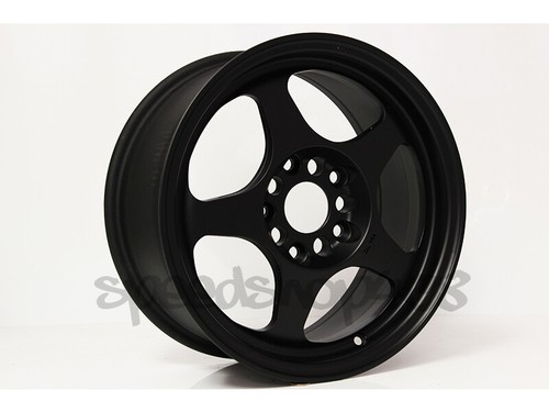 ROTA Slipstream WHEELS 15X8 +40 5X114 Satin Black Integra Type R EVO ...