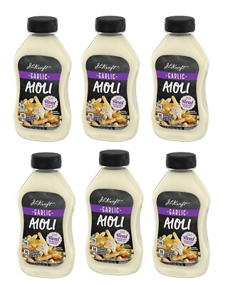 Kraft Garlic Aioli, Creamy and Flavorful Spread - 12 oz Bottle (6 Pack ...