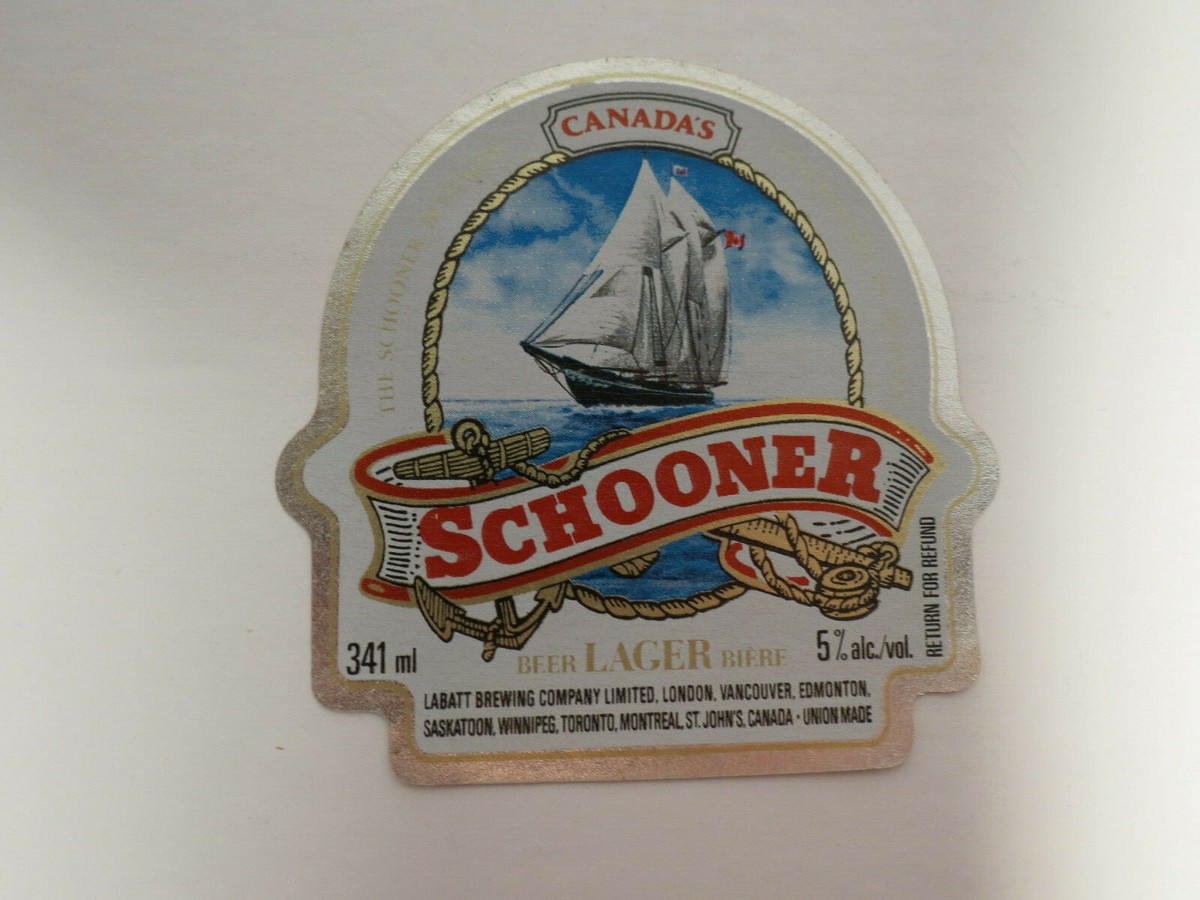 Schooner Beer Logo Craft Beer Taproom 3/4 Pint Schooner Unbreakable