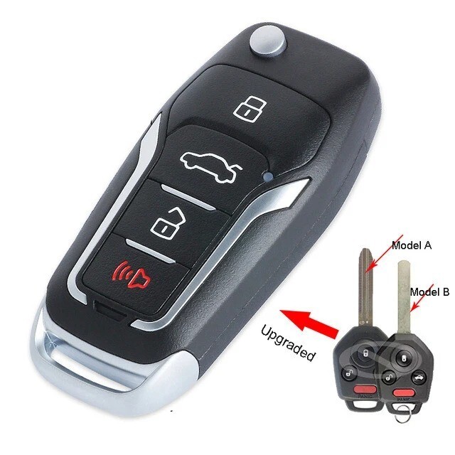 Flip Remote Car Key Fob 315MHz 4D82 Chip 4 Buttons for Subaru Forester ...