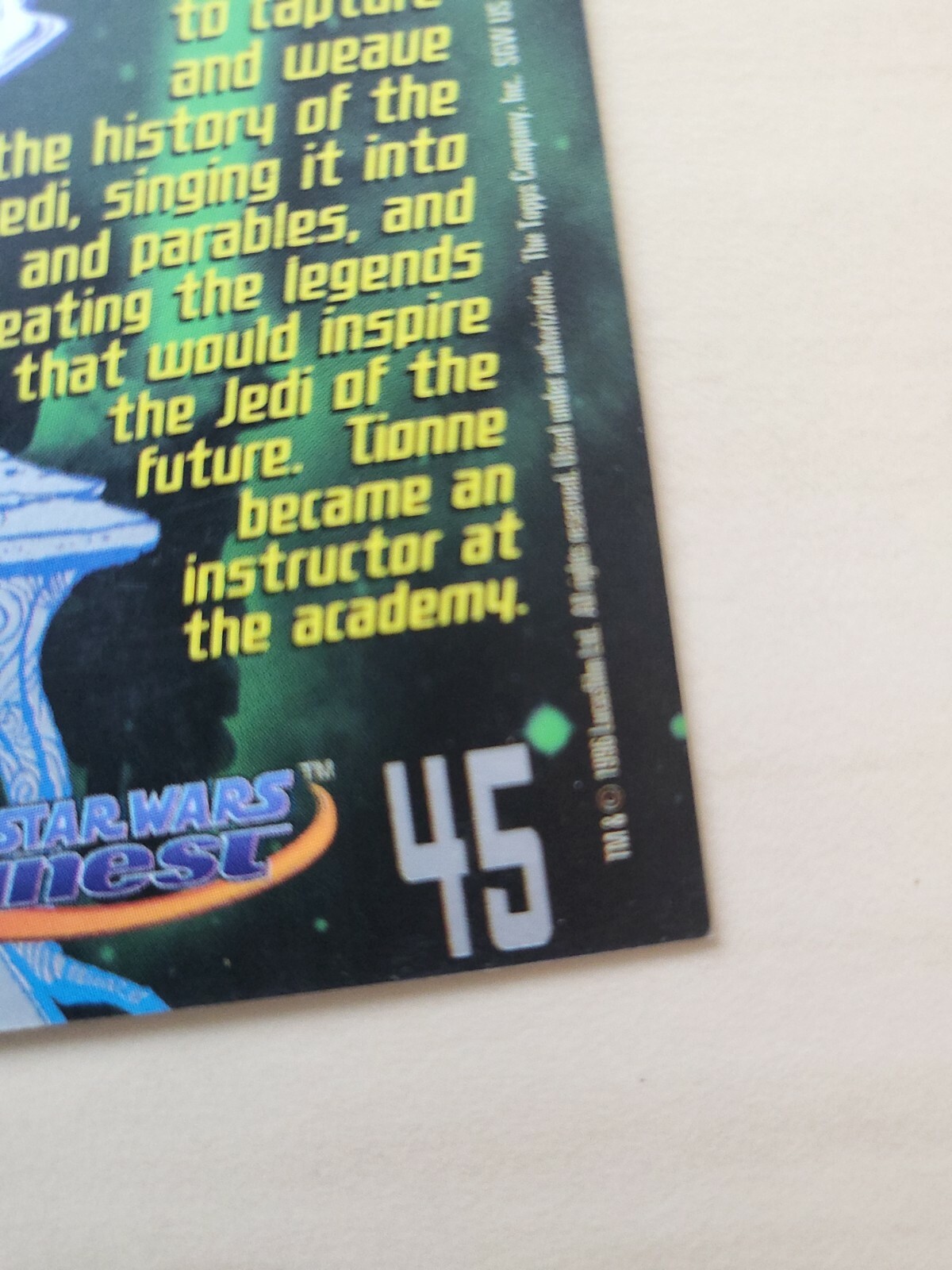 1996 Topps Star Wars Finest #45 Tionne | eBay