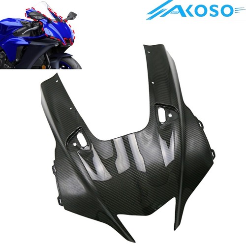 For Yamaha R1/R1M 100% Real Carbon Fiber Front Nose Head Fairing Cowl ...