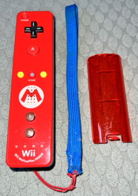 Nintendo Wii Motion Plus Remote Wiimote Controller OEM Mario Limited ...