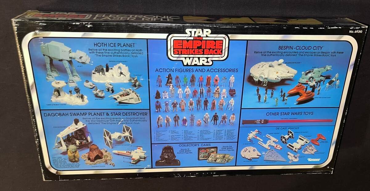 STAR WARS EMPIRE STRIKES BACK ELECTRONIC LASER RIFLE STORMTROOPER MIB ...