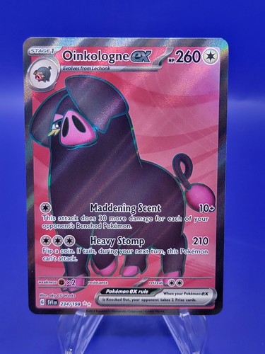 234/198 Oinkologne ex Holo Ultra Secret Rare Scarlet and Violet Pokemon ...