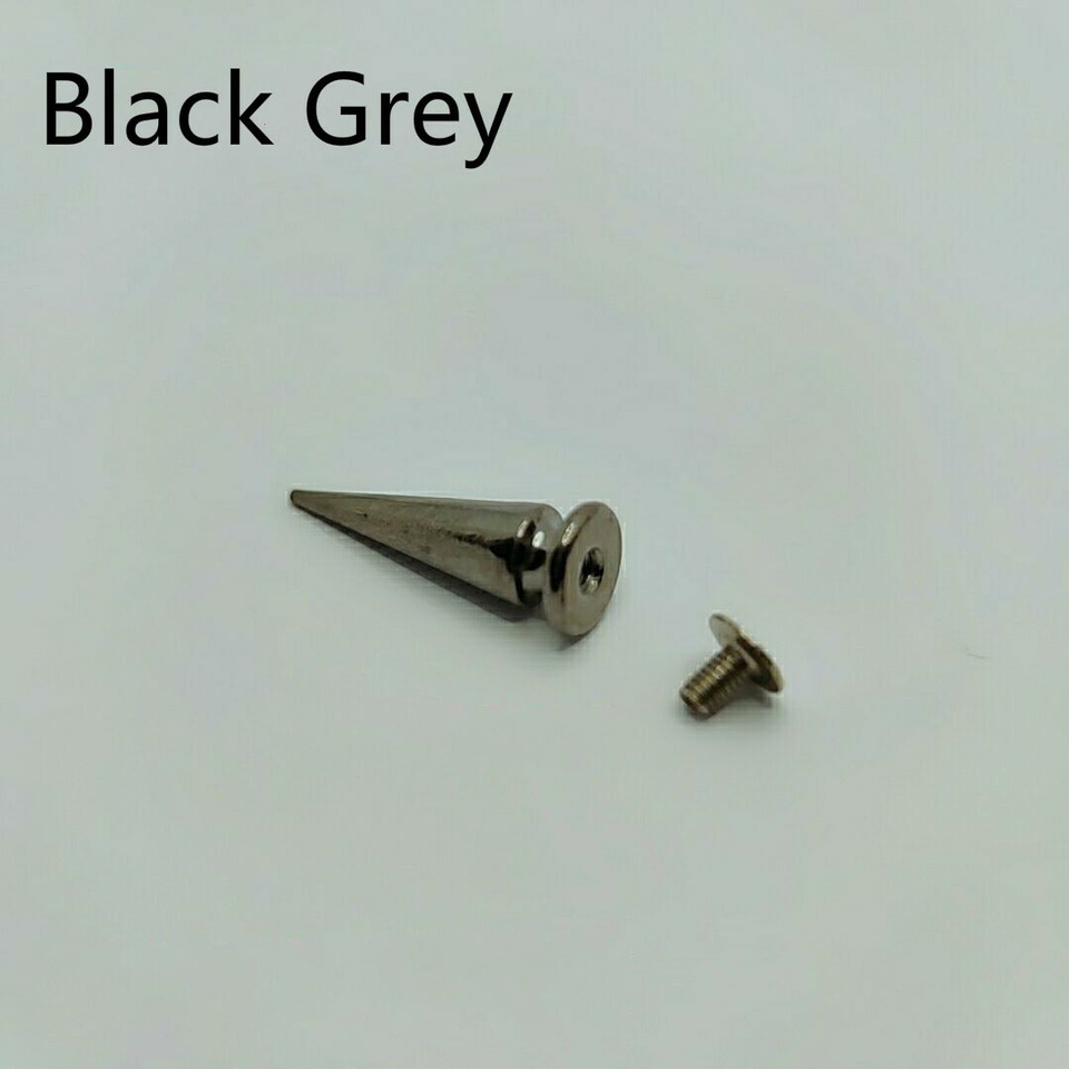 20X Metal Punk Pyramid Cone Rivet Studs Nail Spikes Rock Leather Craft ...